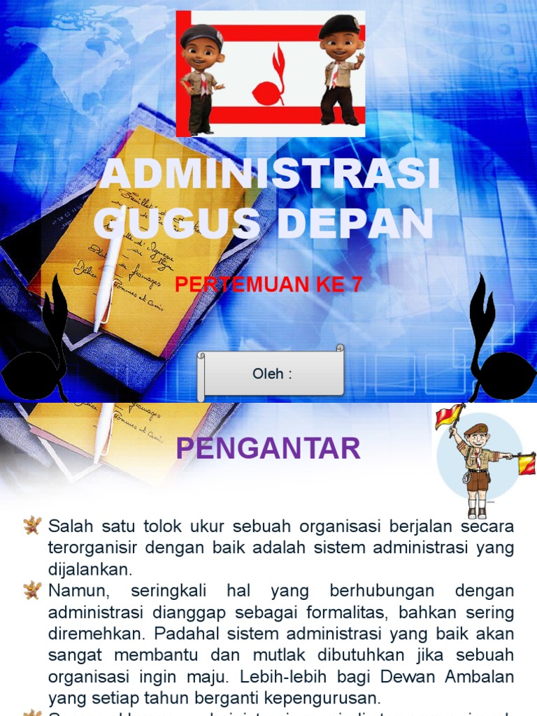 Pert. 7 Administrasi Kepramukaan | PDF