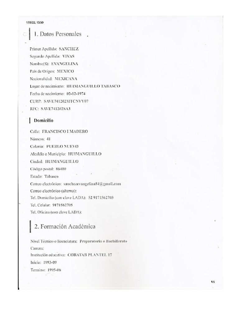 Curriculum Vitae Eva | PDF