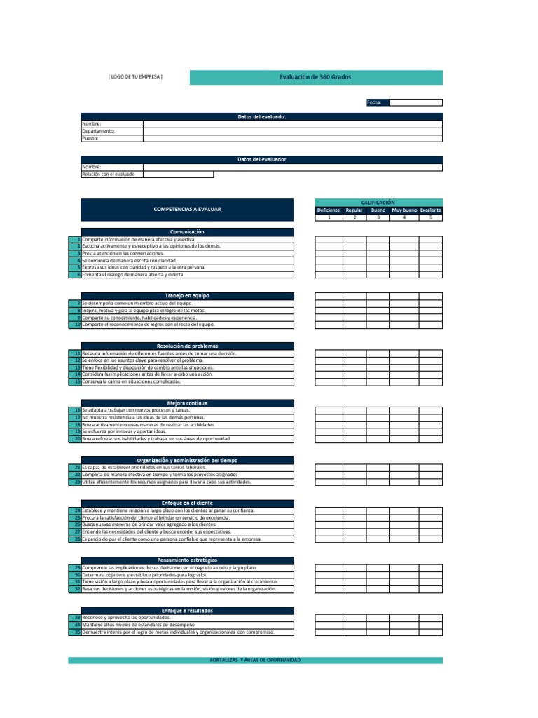 Formato de Evaluacion 360 Grados | PDF | Business | Cliente