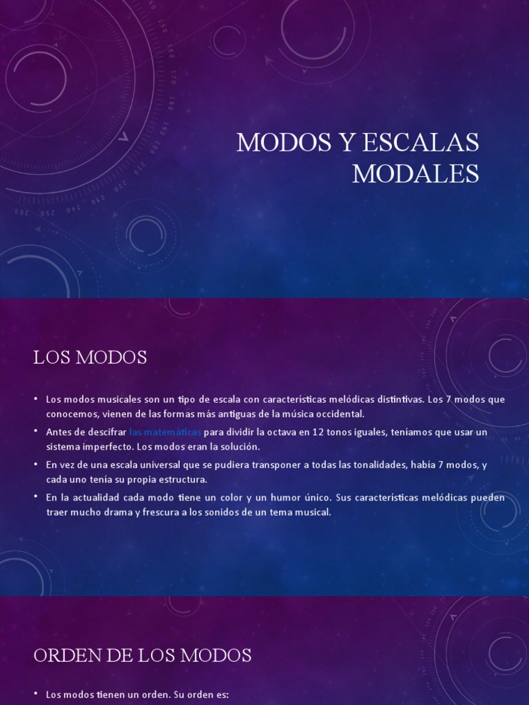 Modos y Escalas Modales | PDF | Escala (música) | Modo (música)