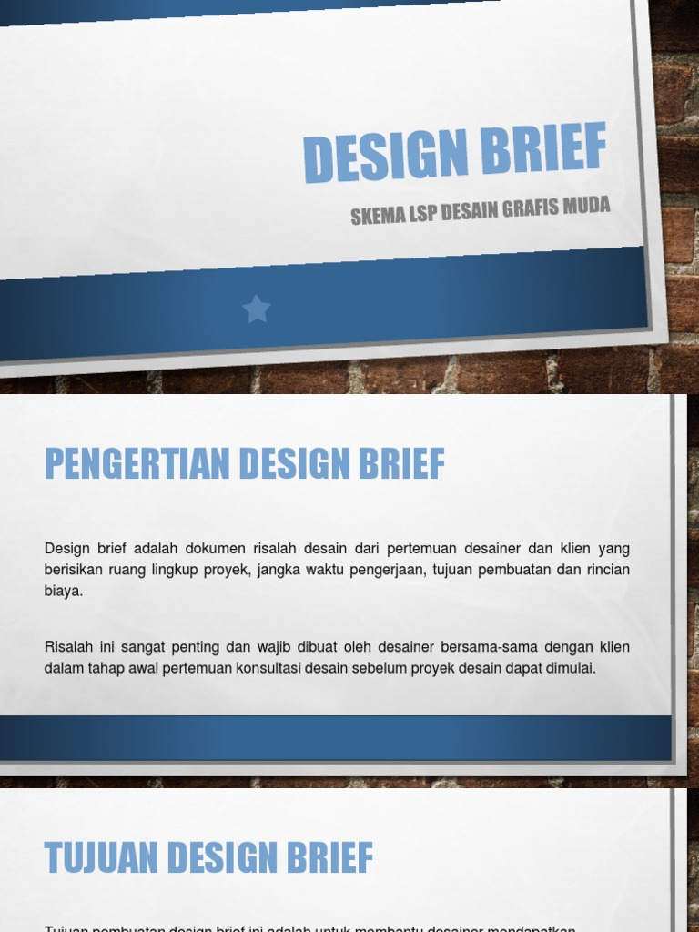 Sesi3 Materi - DESAIN BRIEF | PDF | Karier & Perkembangan | Bisnis