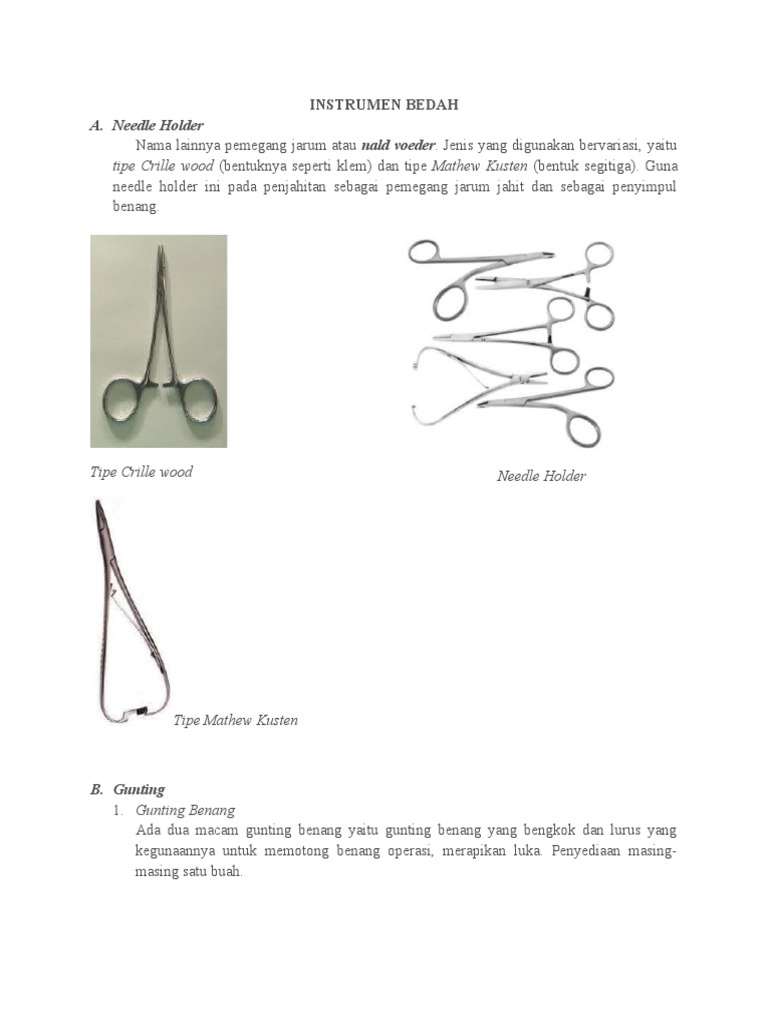 Instrumen Bedah | PDF | Griya & Taman | Sains & Matematika