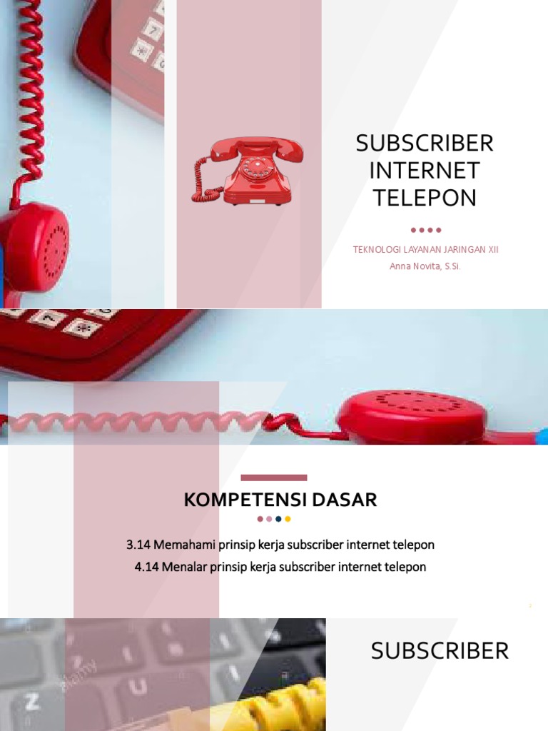 SUBSCRIBER INTERNET TELEPON Materi | PDF