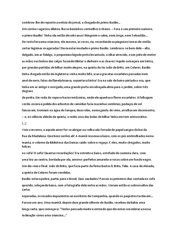 O Primo Basilio | PDF