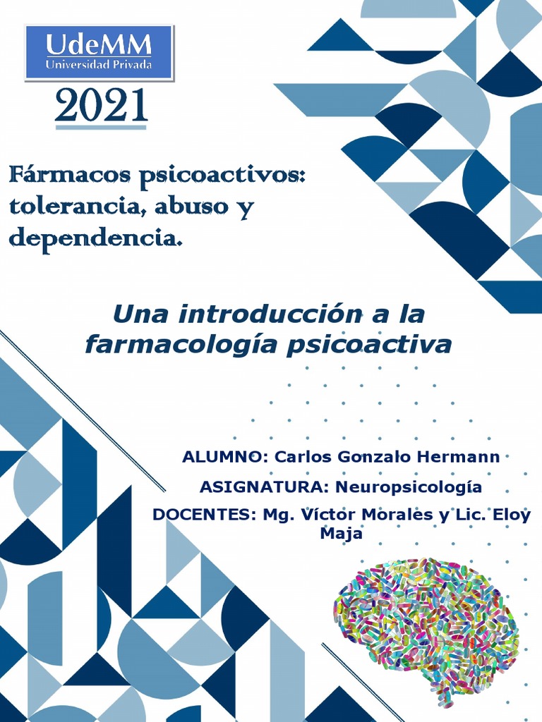 Trabajo Práctico Neuropsicología - Grupo 2 | PDF | Benzodiazepinas | La dependencia de sustancias
