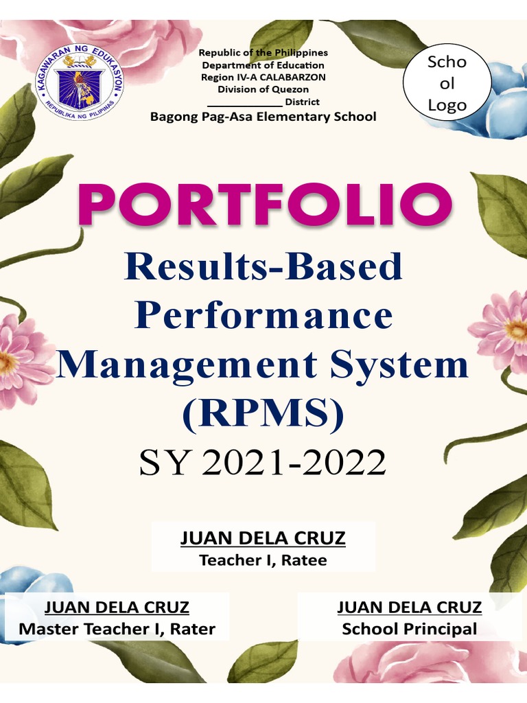 E-Rpms Portfolio (Design Thirteen) - Depedclick | PDF | Learning | Teachers