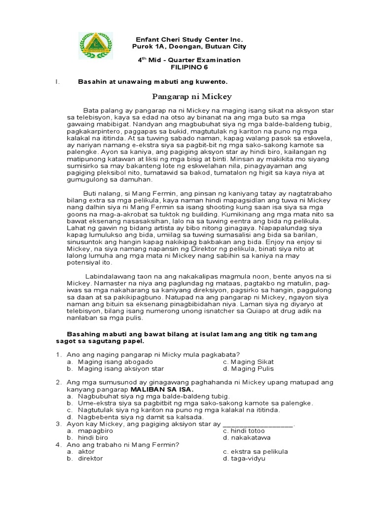 Filipino 6 | PDF