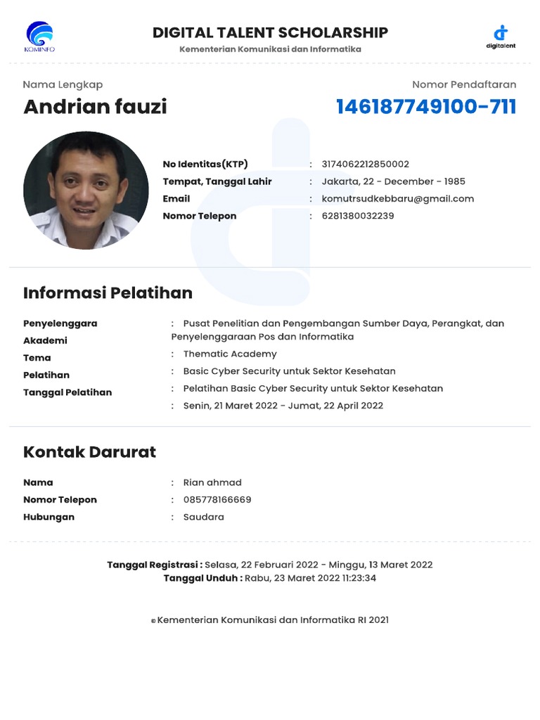 Digital Talent Andrian | PDF