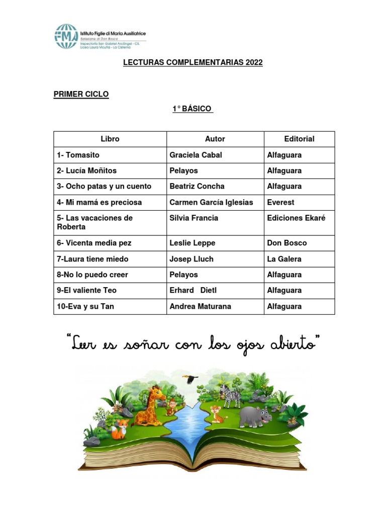 Lecturas Complementarias 2022 Básica | PDF