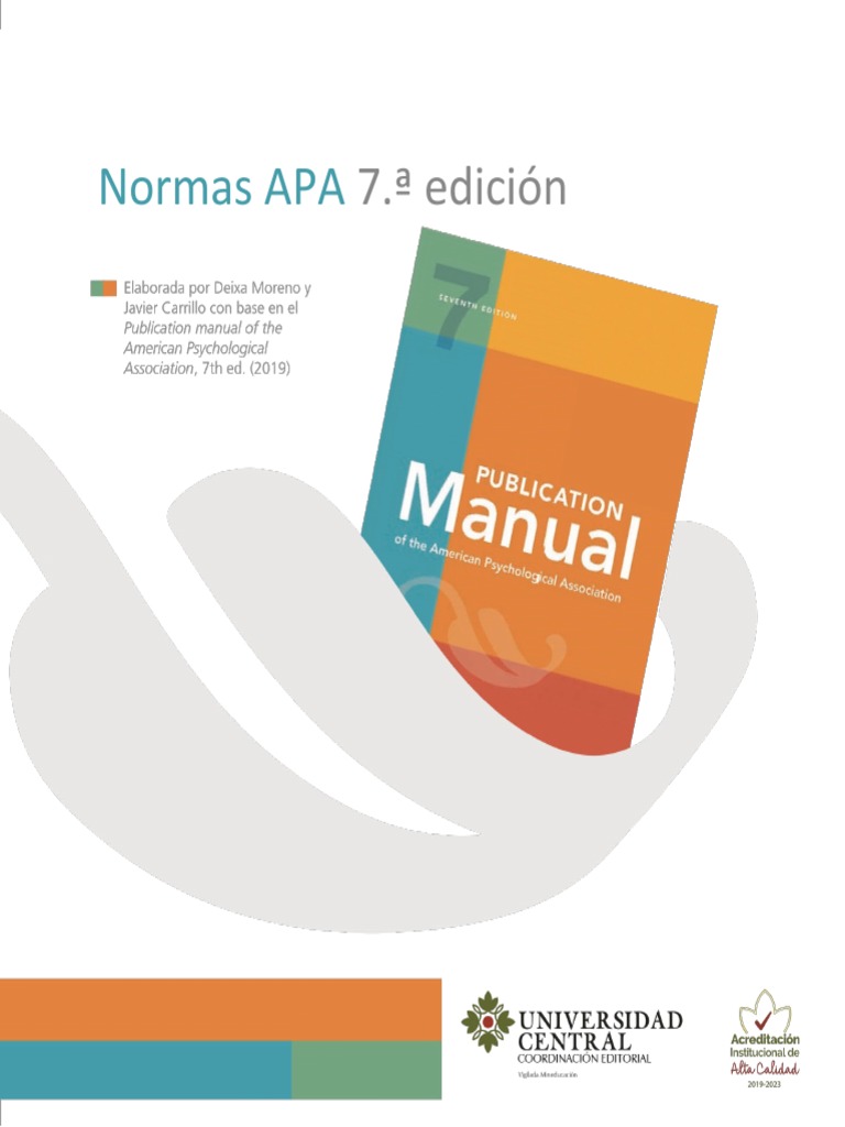 Guía de Normas APA 7 en Español | PDF | Software de la aplicacion ...
