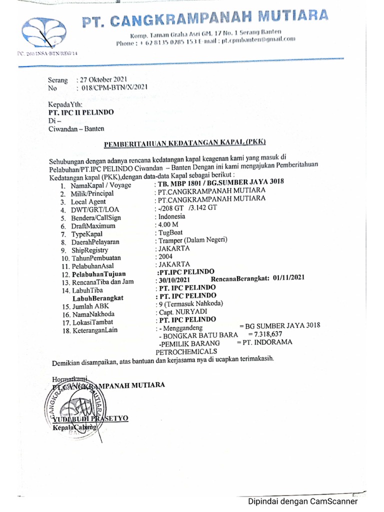 PKK TB MBP 1801 & BG Sumber Jaya 3018 | PDF