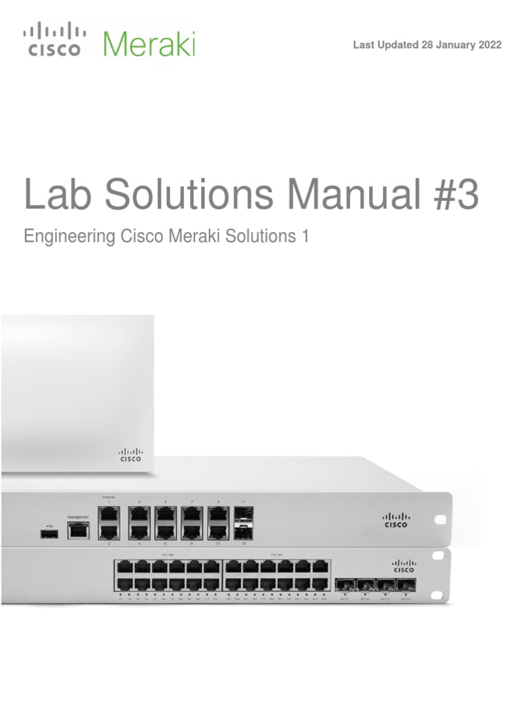 Cisco Meraki Lab 3 Solutions Guide | PDF | Computer Network | Wireless ...