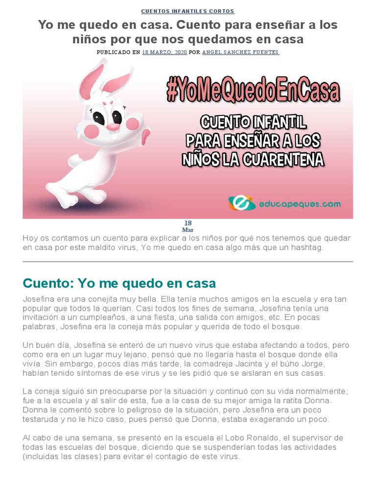 Cuentos Infantiles Cortos Pdf