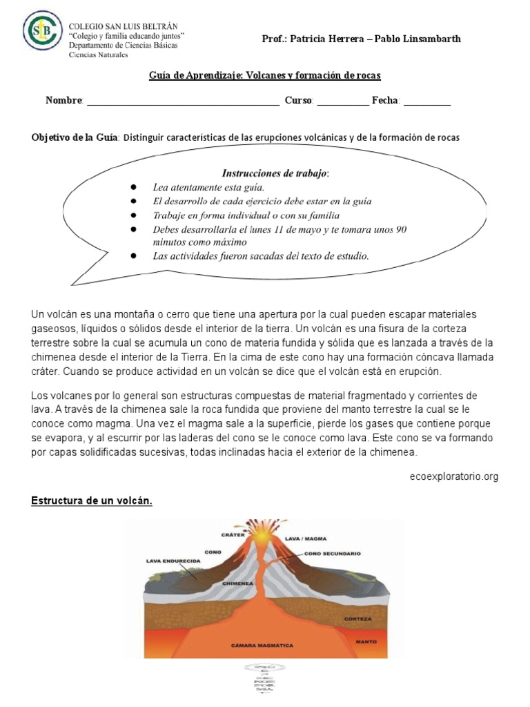 Ciencias Naturales 7° Semana 11 de Mayo Copia 1 | PDF | Roca (geología ...