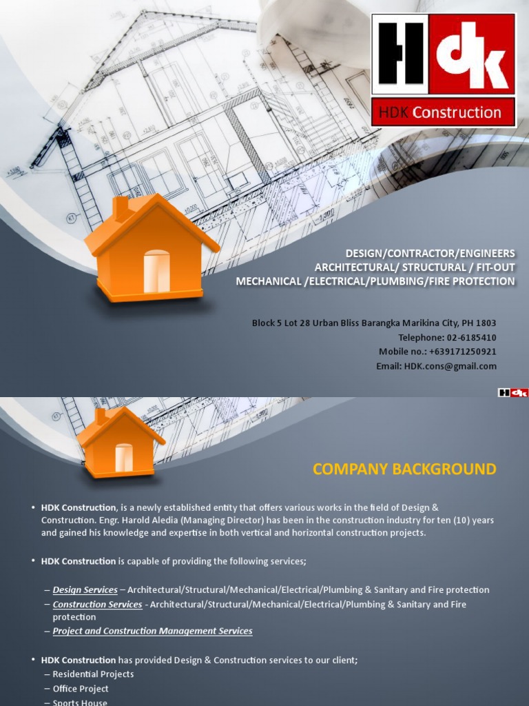 Company Profile - HDK Construction | PDF | Safety | Business