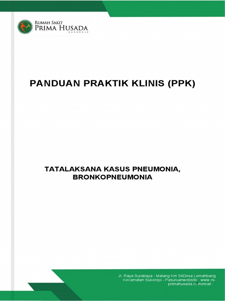 PPK (Pneumonia, Bronkopneumonia) | PDF