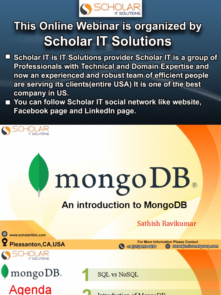 Introduction To MongoDB | PDF | No Sql | Mongo Db