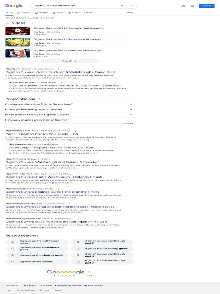 Digimon Survive Walkthrough - Google Search | PDF | Strategy Guide | Gaming