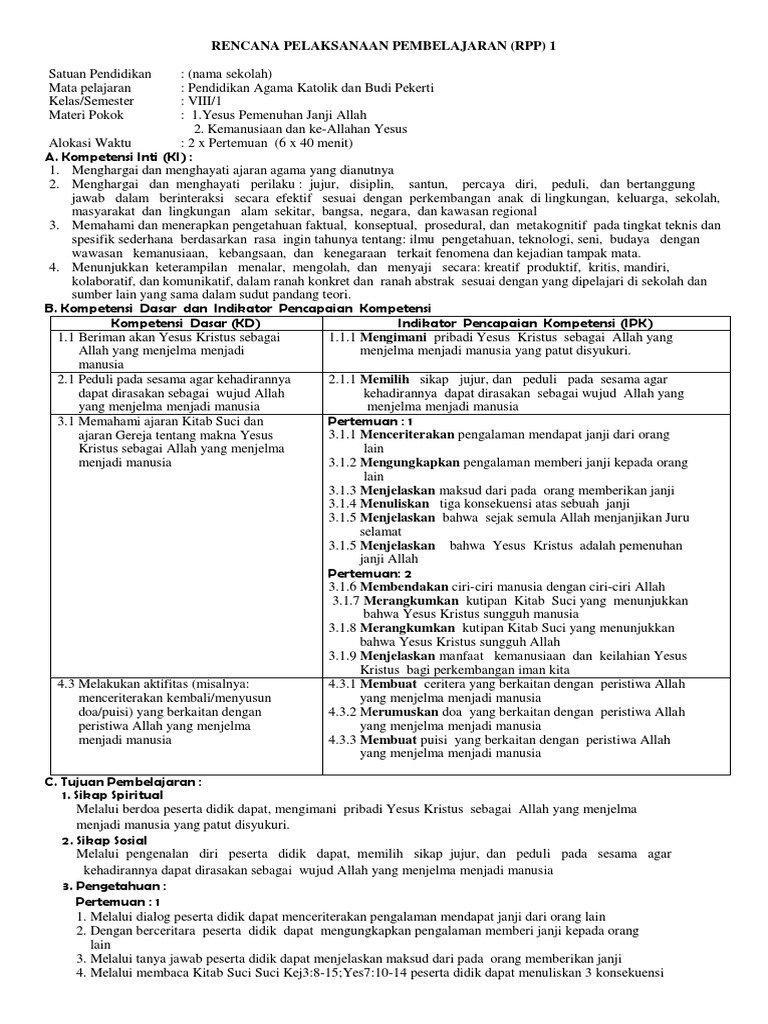 RPP 1 KLS 8 (GANJIL) - Compressed | PDF