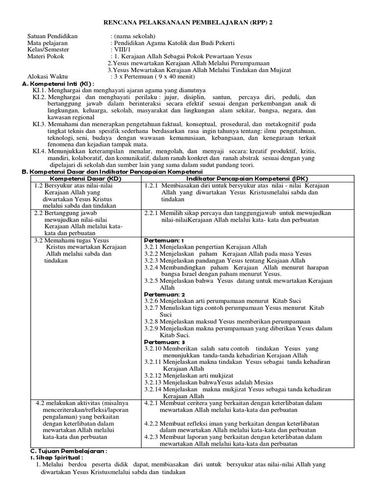 RPP 2 KLS 8 (GANJIL) - Compressed | PDF