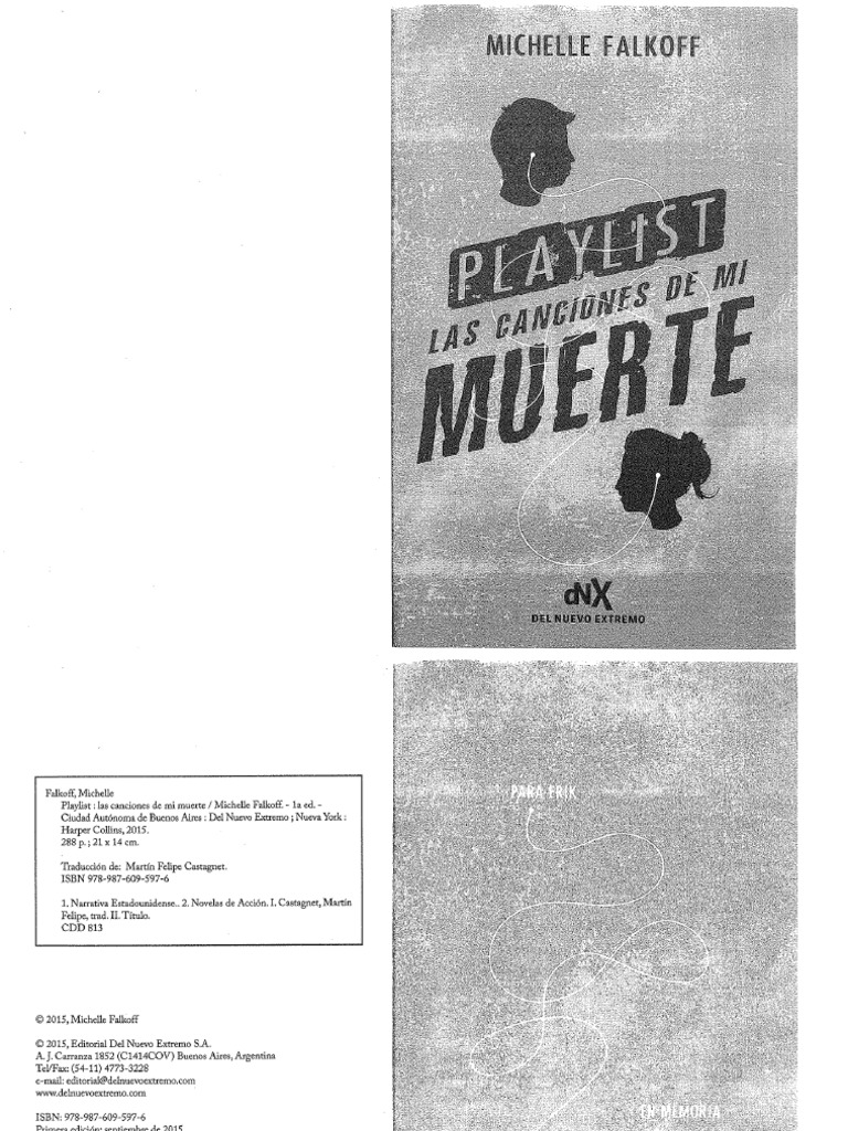 Falkoff Michelle .Playlist, Las Canciones de Mi Muerte | PDF