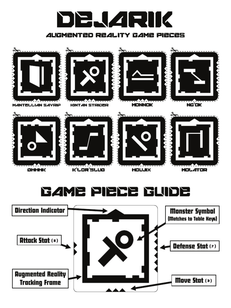 Dejarik AR Game Piece Guide | PDF | Games & Activities