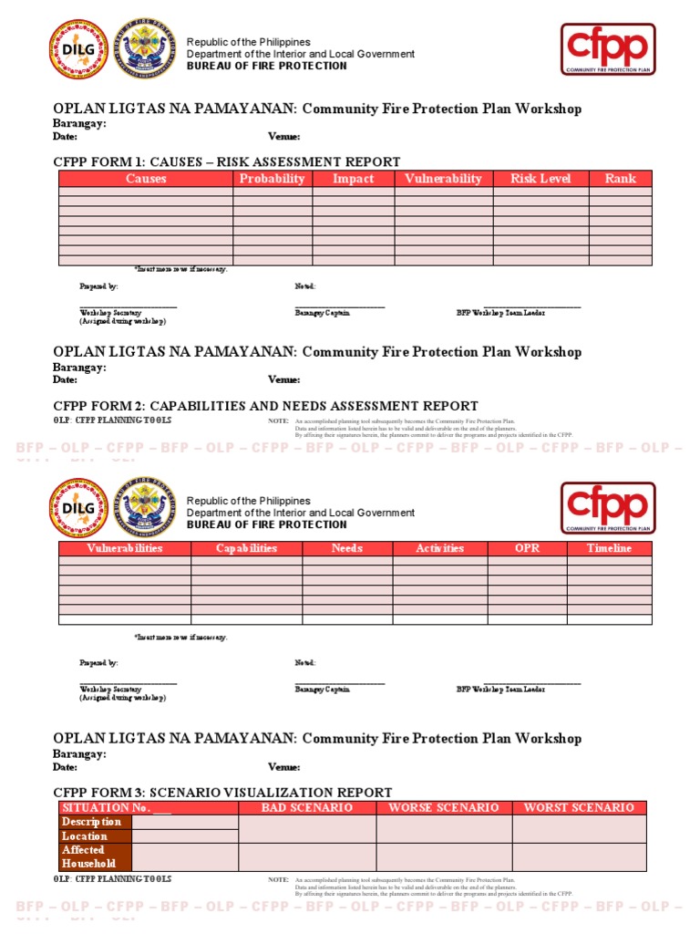 Community Fire Protection Plan Workshop | PDF | Safety