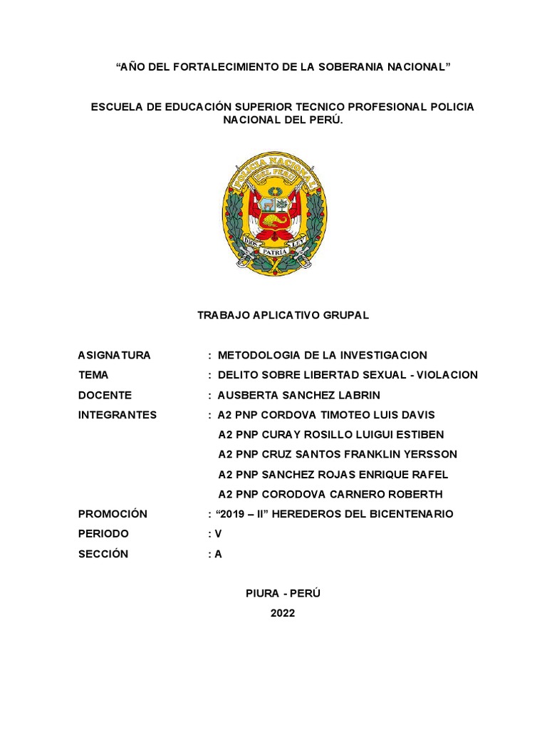 Delitos Sobre La Libertad Sexual | PDF | Violación | Derecho penal