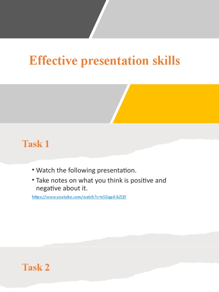 Effective Presentation Skills | PDF | Public Speaking | Anxiety