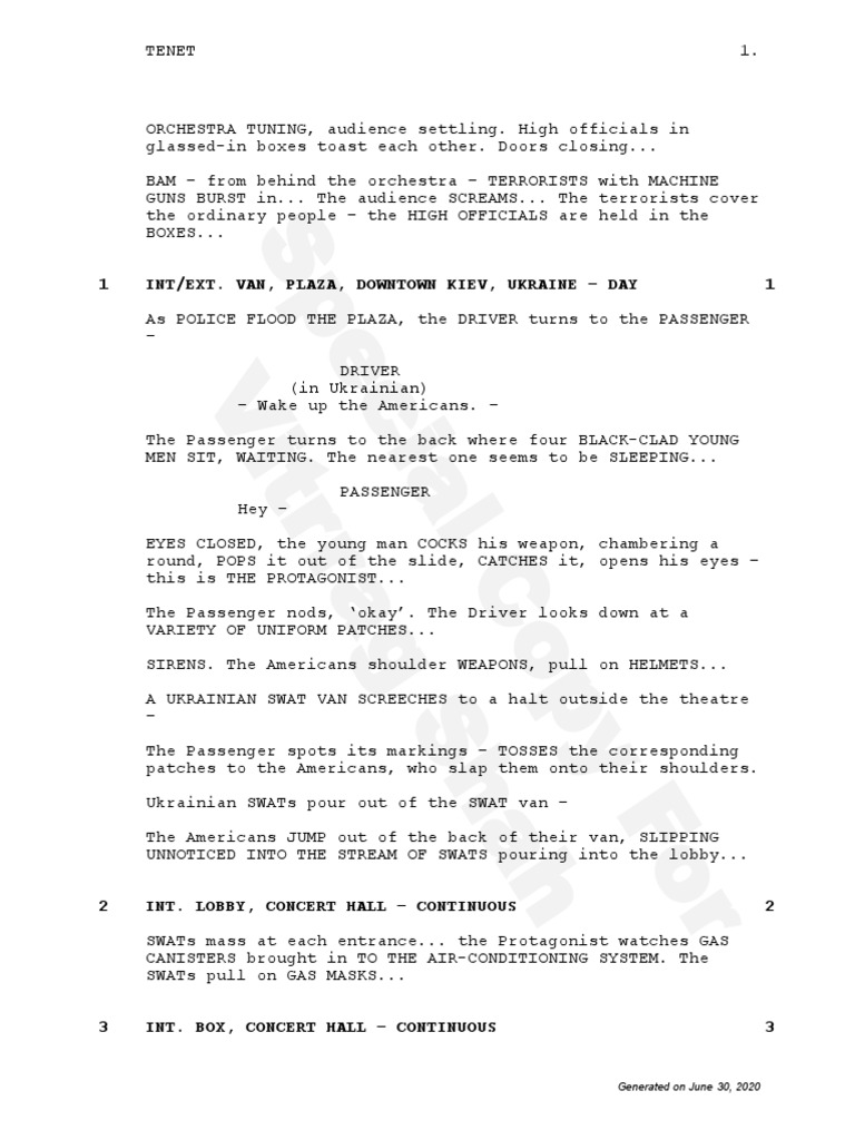 TENET | PDF
