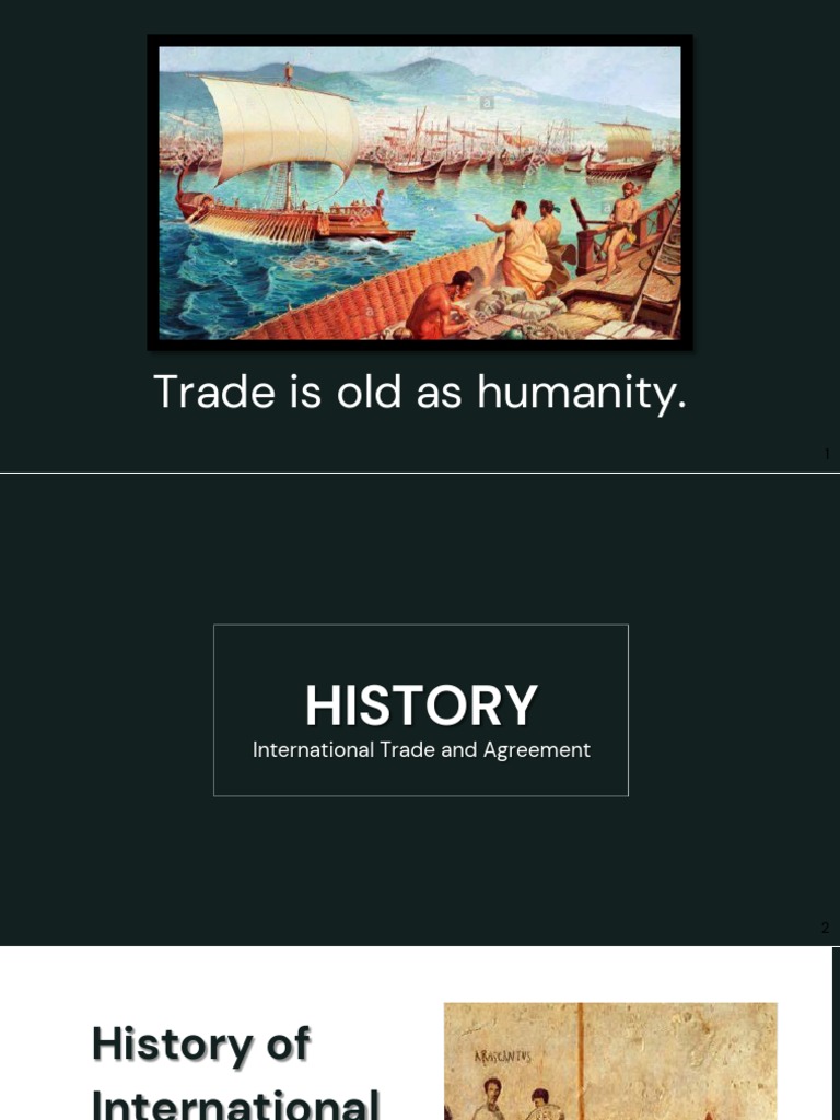 Lesson 3 - History of International Trade and Agreements | PDF | Trade ...