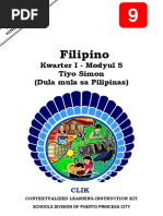 Week 9. 1. Dula Sangkap at Elemento NG Dula | PDF