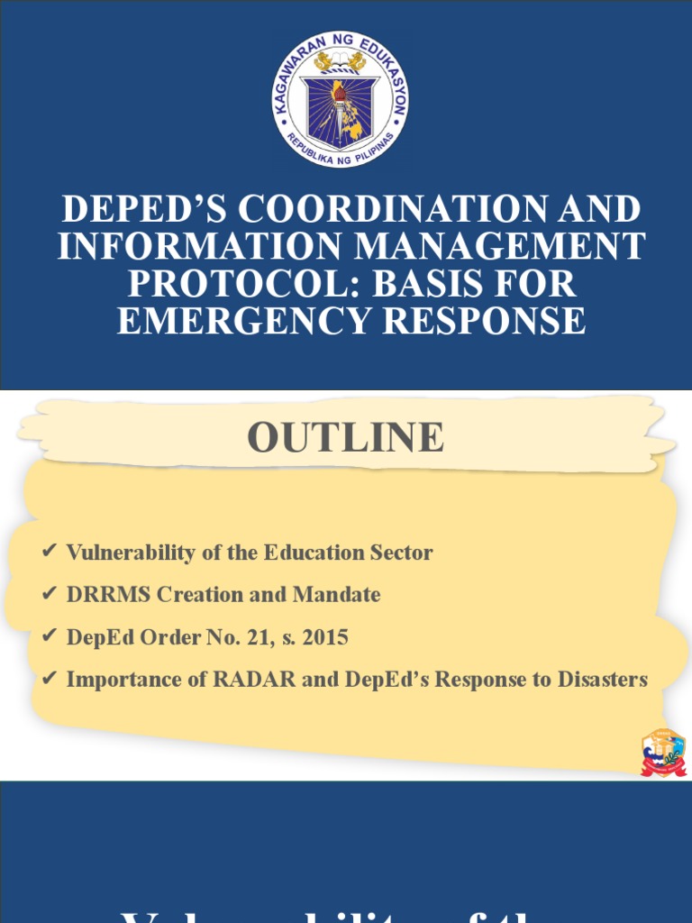 DepEd Emergency Response Protocols | PDF | Hazards | Personal Computers