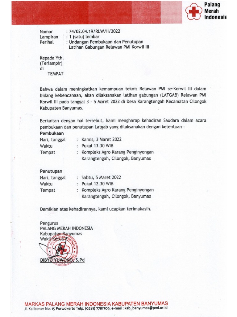 Undangan Pembukaan Dan Penutupan | PDF Undangan Pembukaan Dan Penutupan | PDF