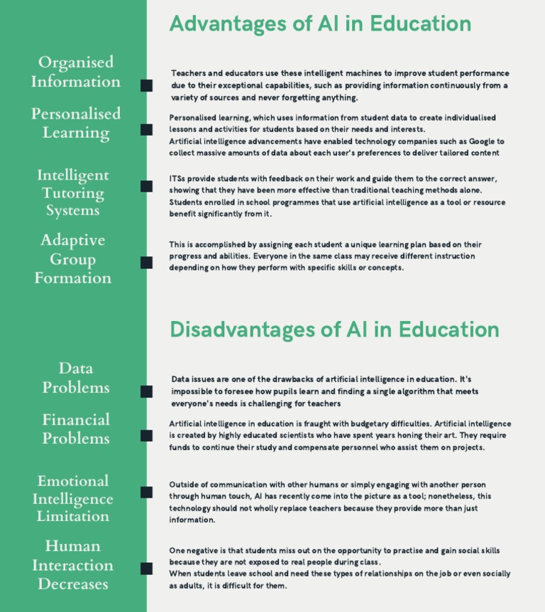 Advantages and Disadvantages of AI | PDF | Artificial Intelligence ...
