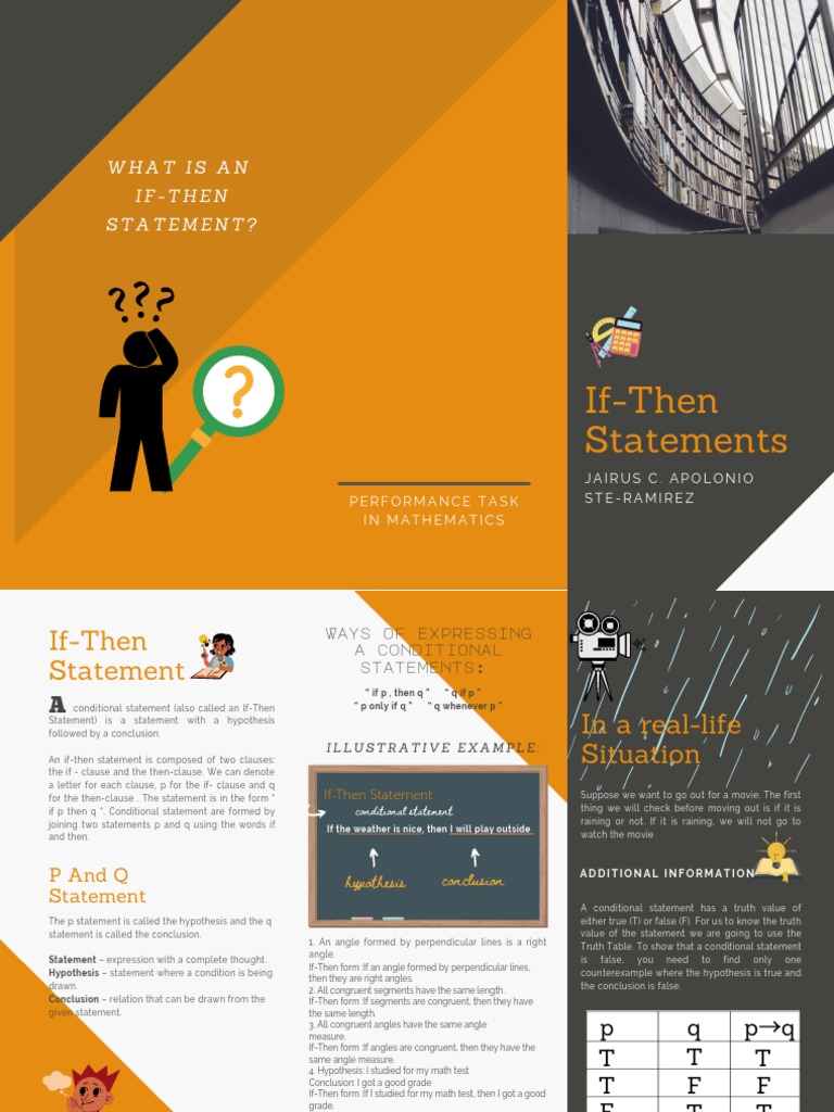 If-Then Statements | Download Free PDF | Angle | Truth