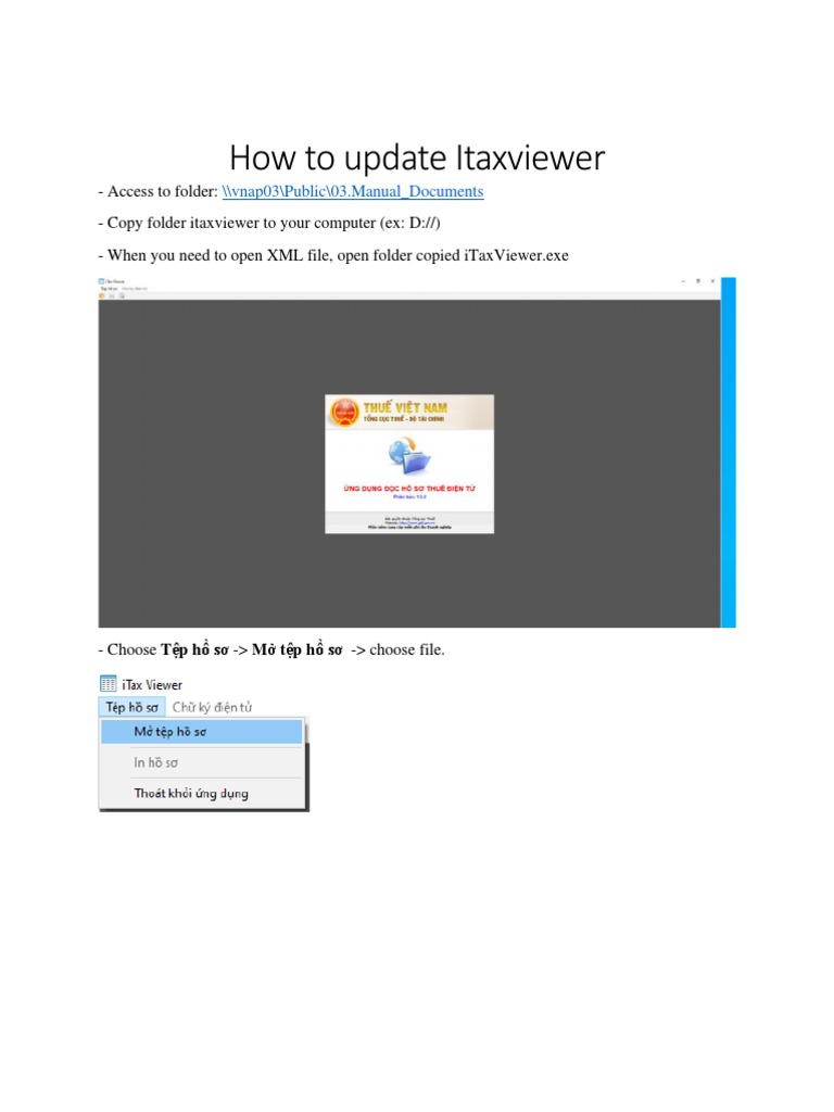 05. Cài đặt iTax Viewer | PDF | Technology & Engineering
