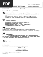 Lesson 5 - Rounding Off | PDF | Lesson Plan | Numbers