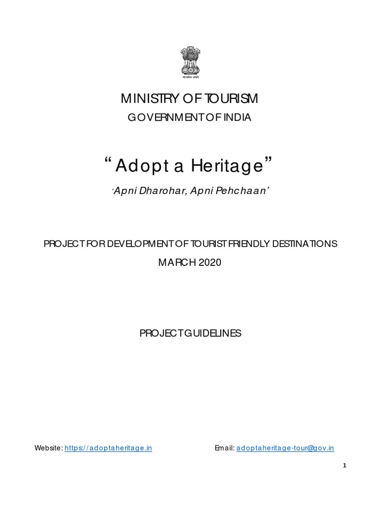 Adopt A Heritage Project Guidelines | PDF | Project Management ...