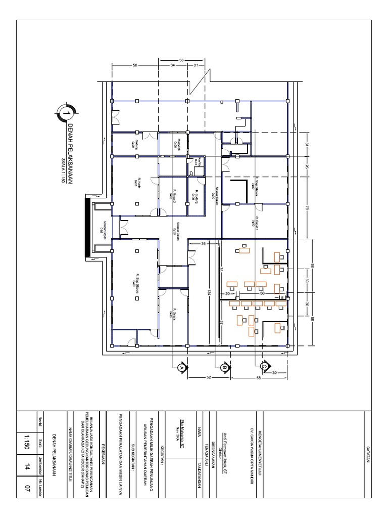 Denah Partisi Kusen Allumunium, Hasil CC0 & Bak Up Data | PDF