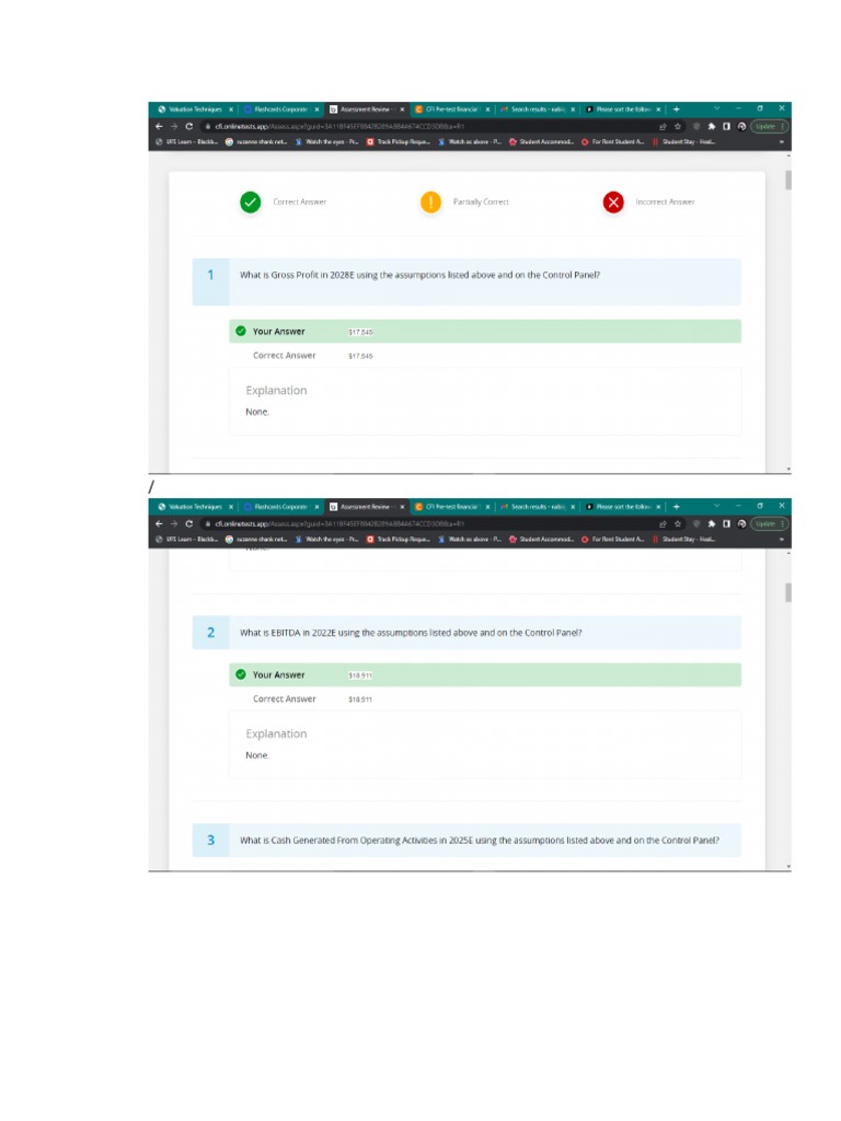 Fmva Practice Answers | PDF