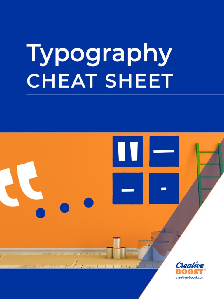 Typography: Cheat Sheet | PDF | Ellipsis | Writing