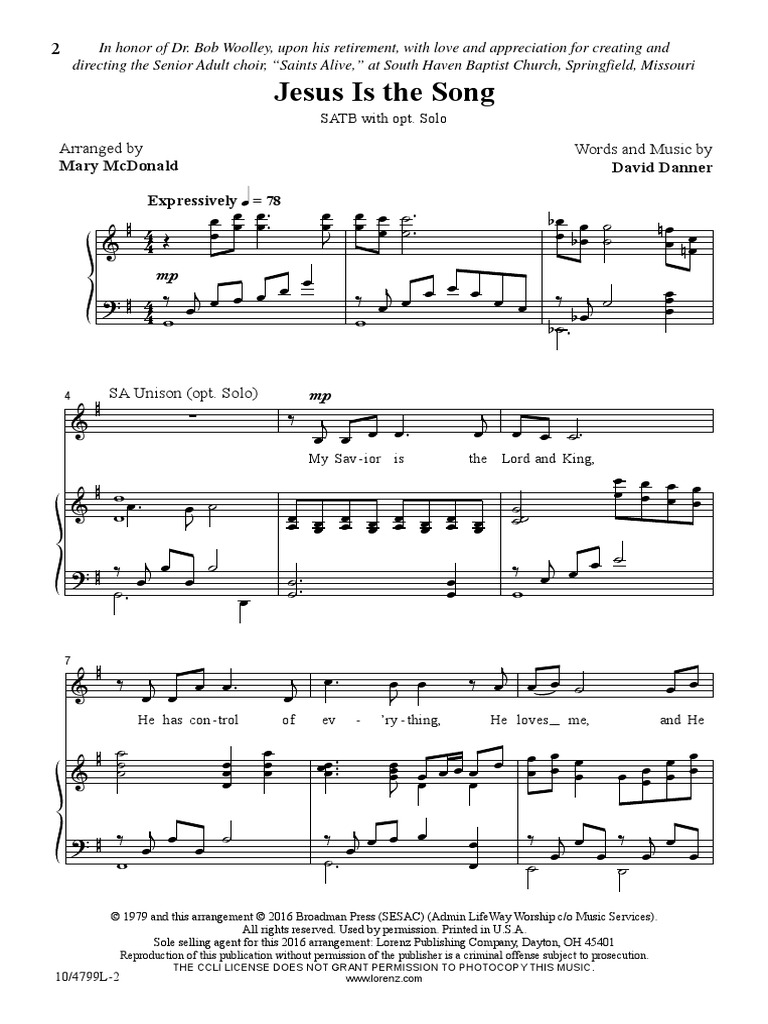 Jesus Is The Song | PDF