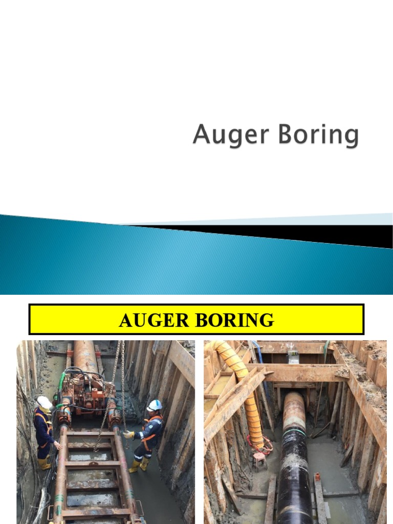 Auger Boring Presentation-1 | PDF