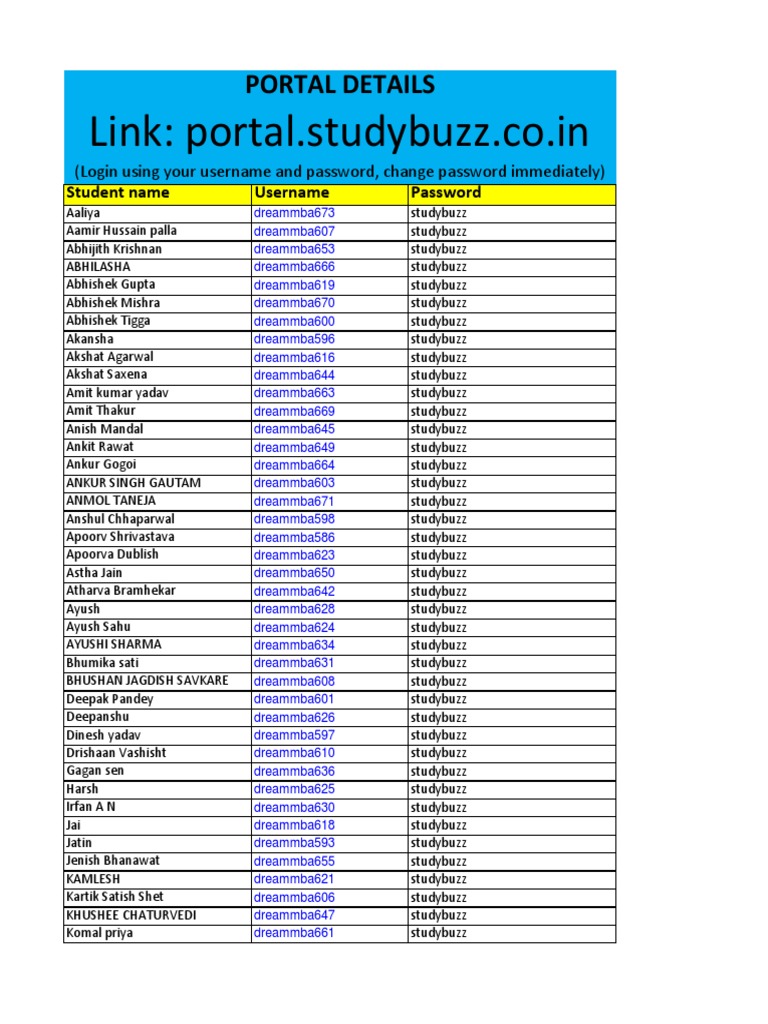 Portal Details | PDF