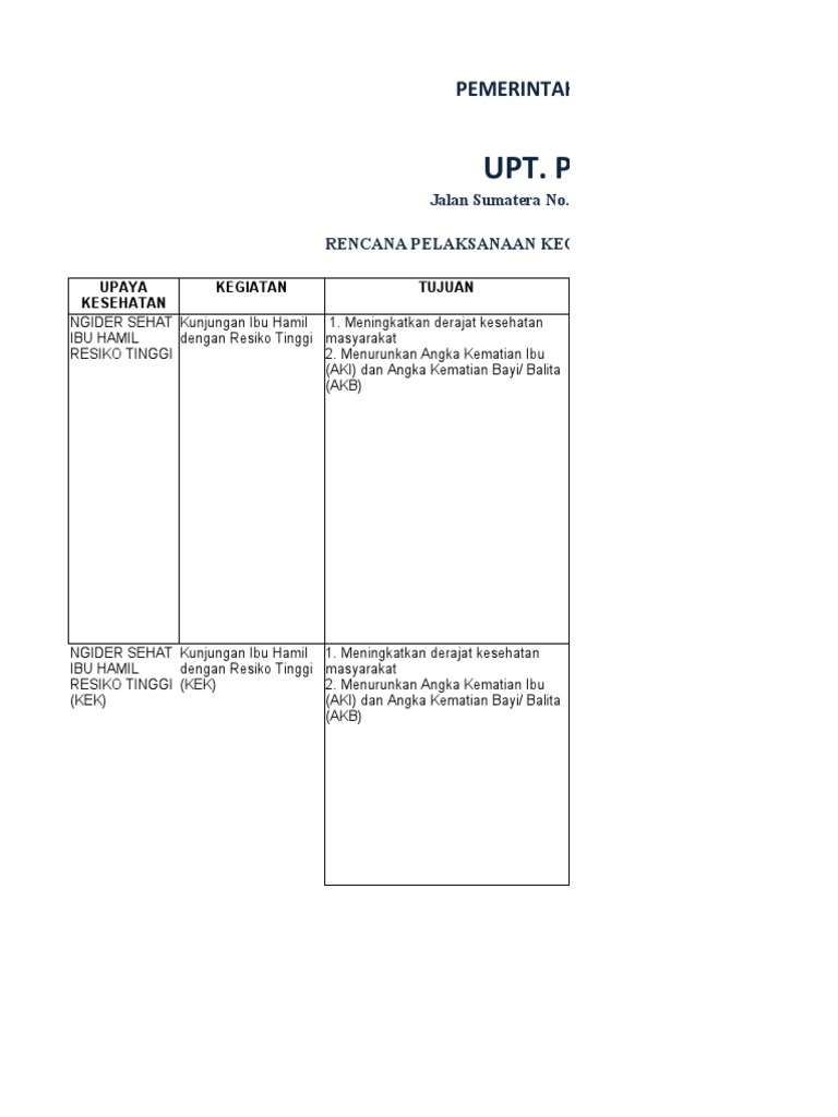 Ruk, RPK Program Anak Tahun 2021 | PDF | Kesehatan Holistik