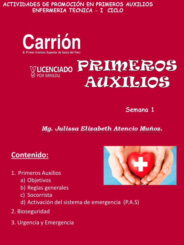 Clase 1 PAux Biosegurida | PDF | Lavado de manos | Paramédico