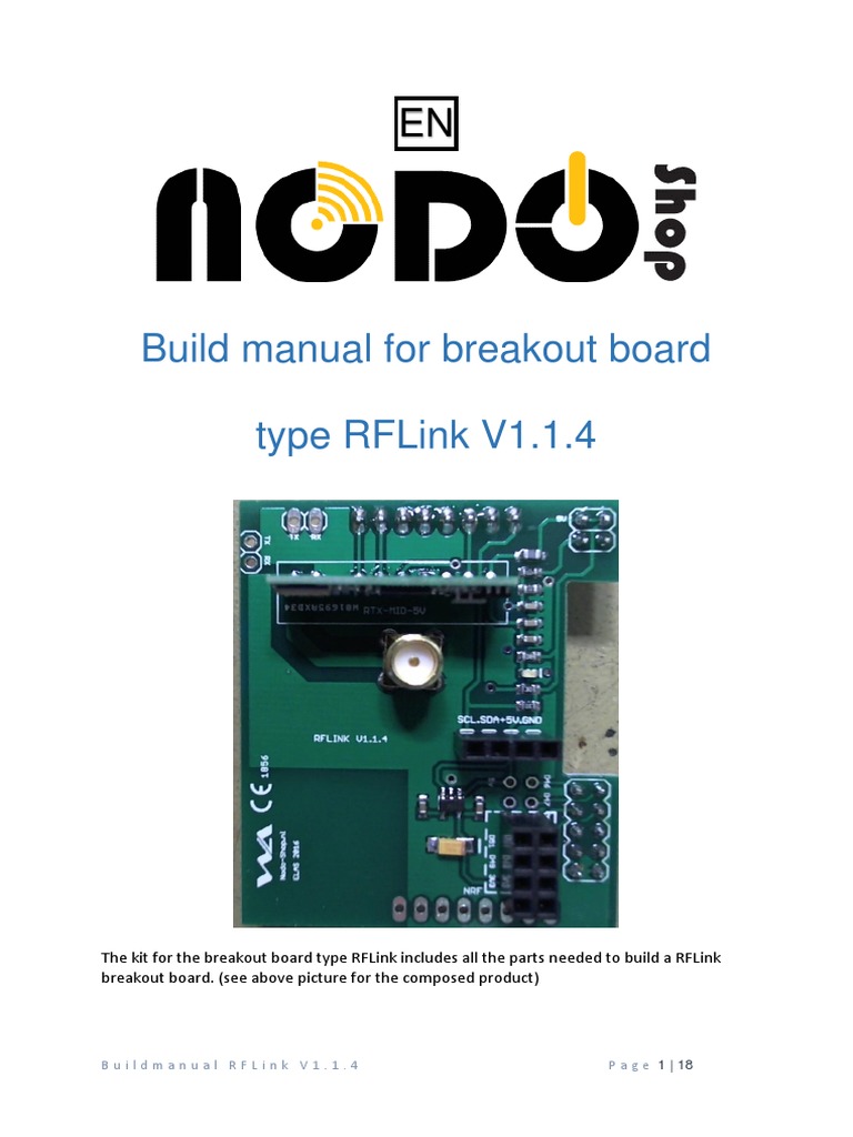 Assembly and Use RFLink V1.1.4 EN NL | PDF | Electromagnetic ...