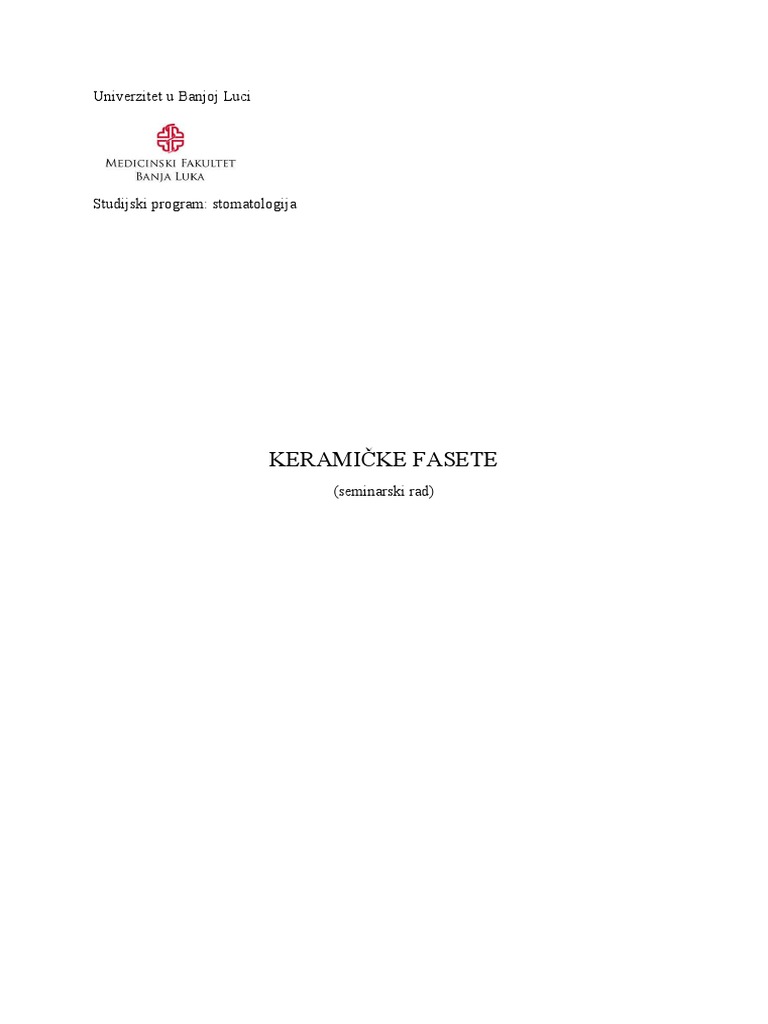 Keramicke Fasete | PDF