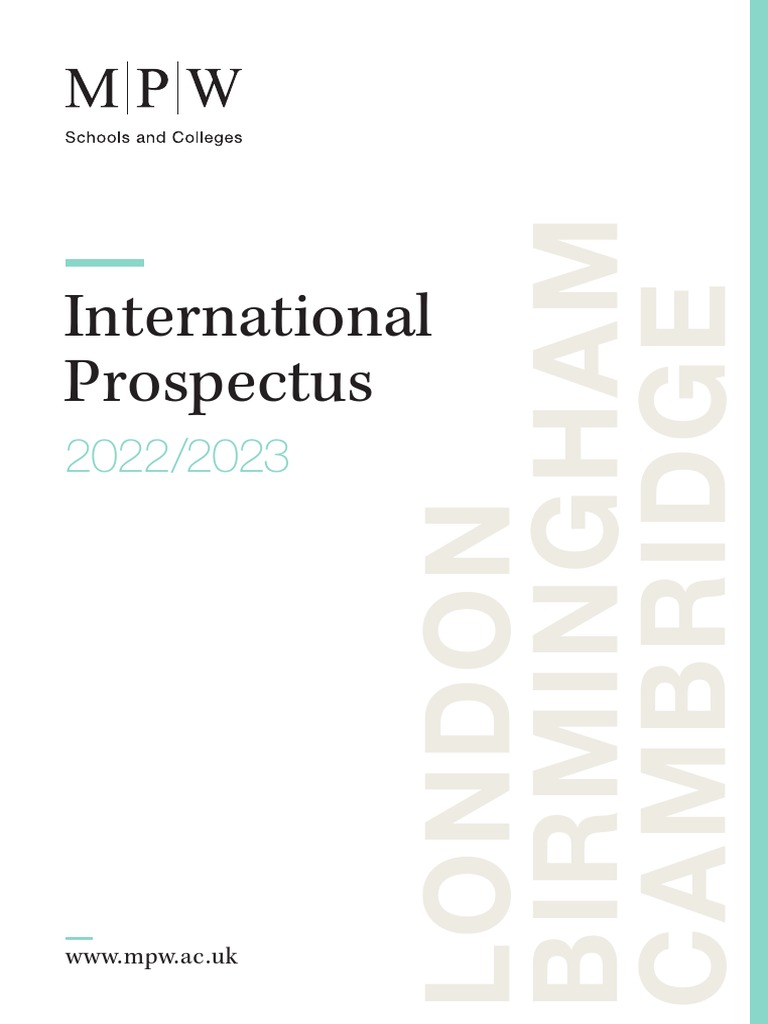 MPW International Prospectus 2022/2023 | PDF